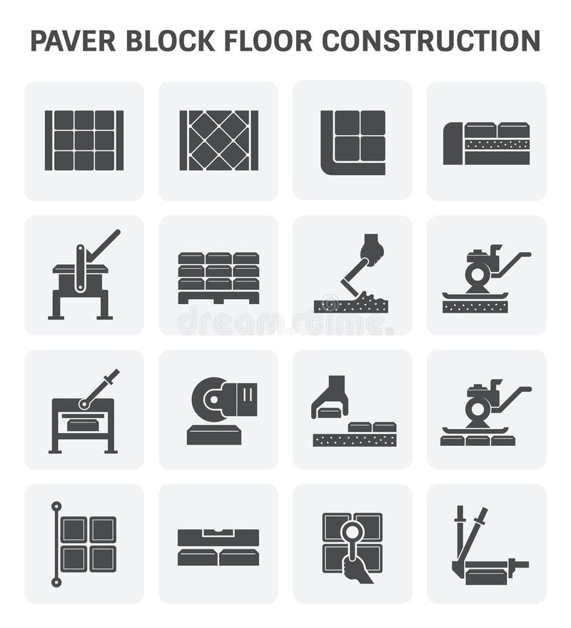 Paver block icon stock vector. Illustration of black - 96593421