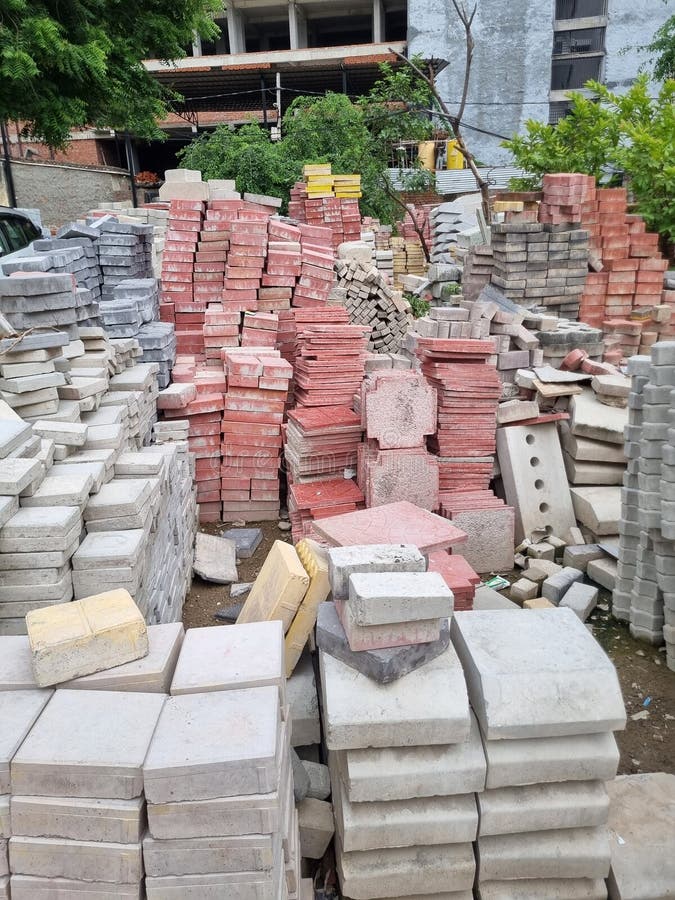 Paver Block | Interlocking Brick Stock Photo - Image of brick, yard ...