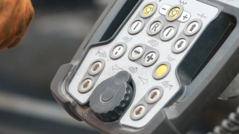 Paver Machine Control Panel Stock Video - Video of industrial ...