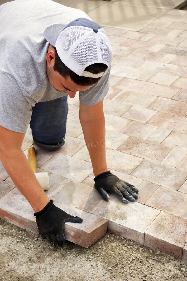 Paver stone landscaping stock image. Image of object - 42305039
