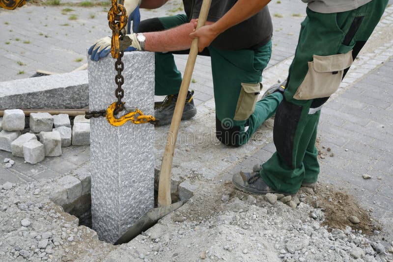 Pavers stock image. Image of person, pavement, life, workwear - 8138181