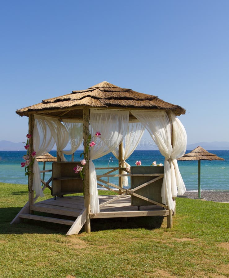 Pavilion stock image. Image of lounge, romantic, hotel - 20905641