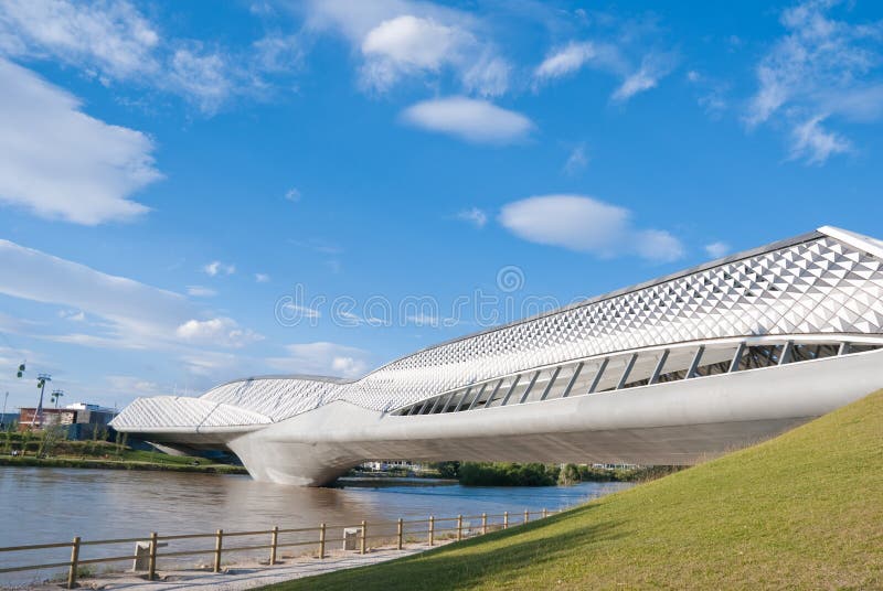 Pavilion bridge editorial stock photo. Image of urban - 14800408