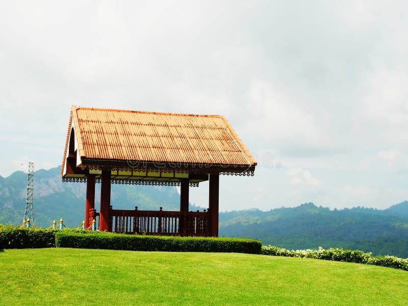 Pavilion stock photo. Image of garden, sunny, recreation - 61990530