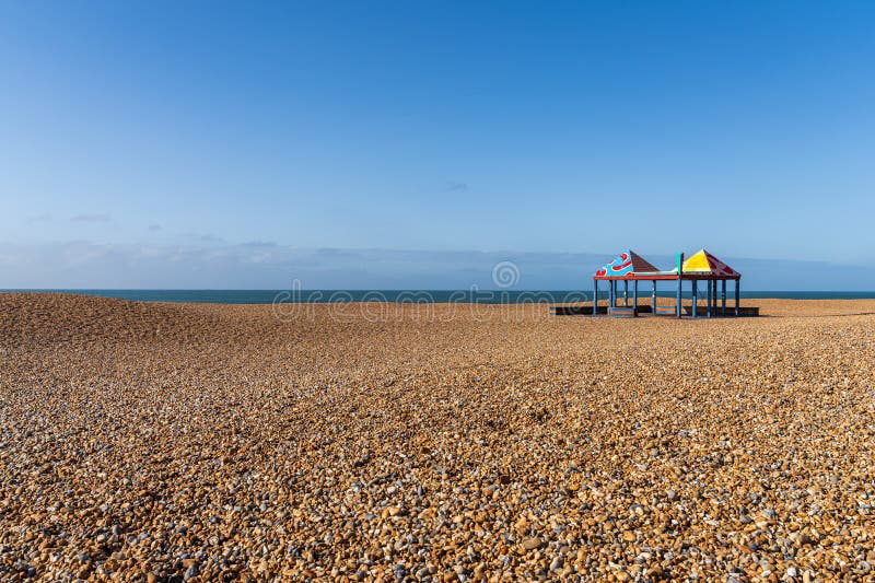 A Pavilion on Folkestone Beach Editorial Photo - Image of europe, blue ...