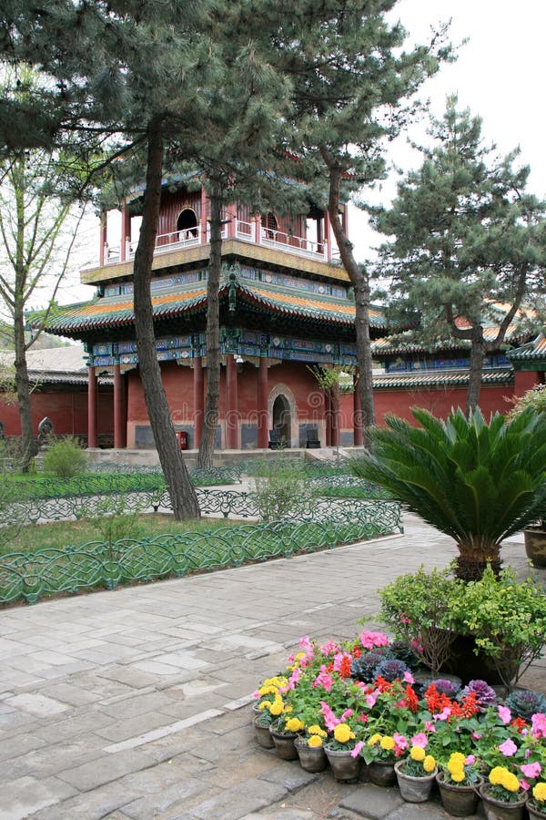 Pavilion in the Garden of the Puning Temple in Chengde (china) Stock ...