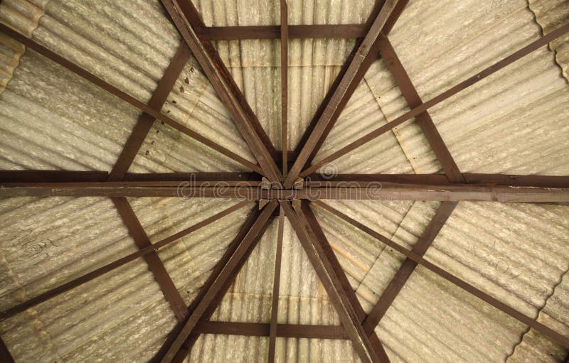 Pavilion hexagon roof stock photo. Image of roof, texture - 23203282