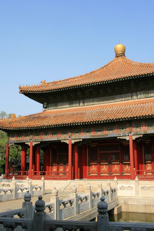 Pavilion at the Imperial College in Beijing (china) Stock Image - Image ...