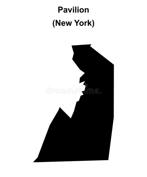 Pavilion outline map stock vector. Illustration of isolated - 387620899