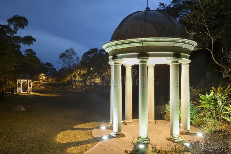 Pavilion in park stock image. Image of fantasy, idyllic - 71498981