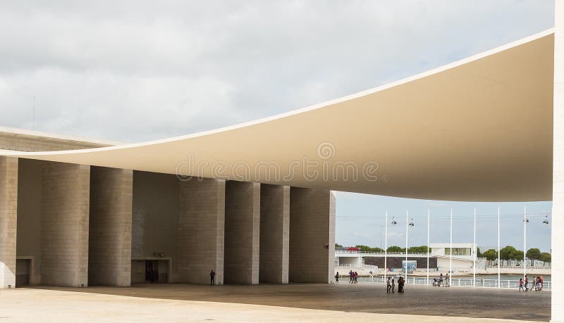Pavilion of Portugal in Lisbon. Design from Preint Stock Image - Image ...