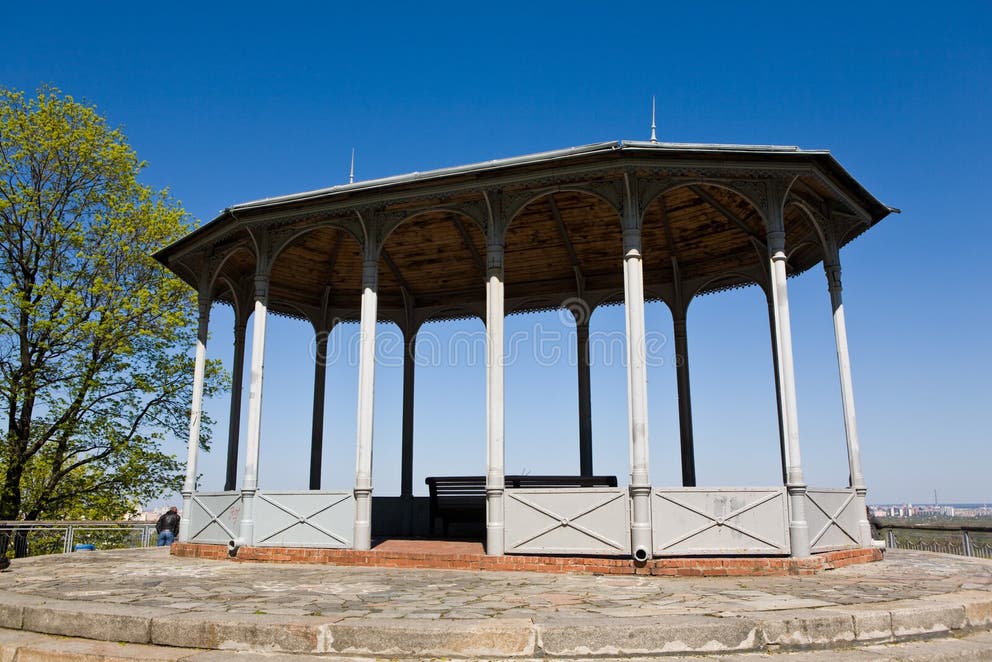 Pavilion for rest stock image. Image of view, architecture - 12542877