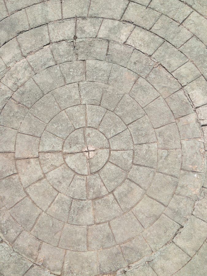 Paving Block in the Circle Shape Stock Image - Image of path, block ...