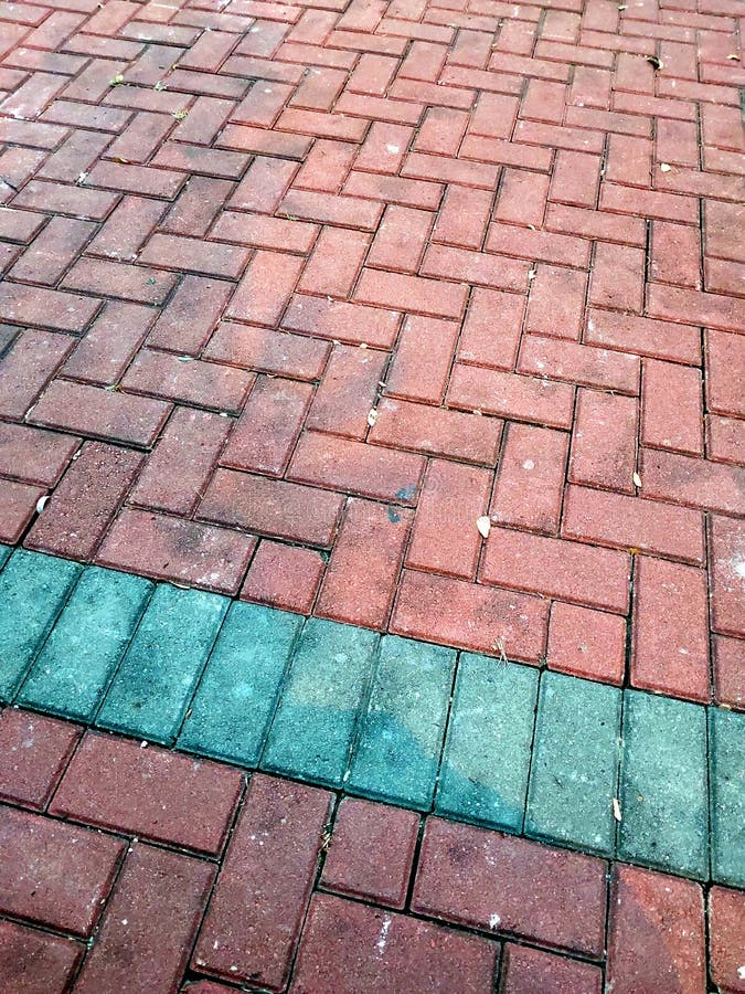 Paving Block Road in a Housing Complex Stock Image - Image of texture ...