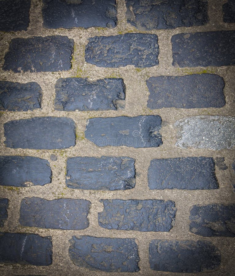 Paving Blocks Made of Asymmetrical Stone. Close Up Stock Photo - Image ...