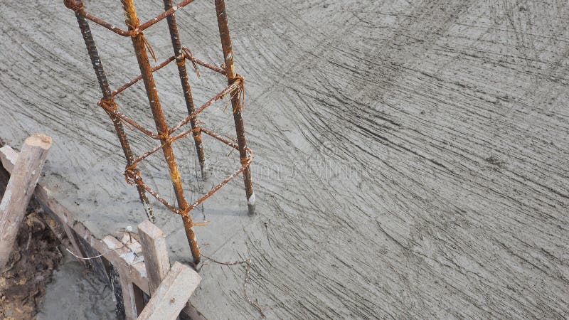 Paving Mortar Cement and Make Texture of the House Floor Zoom in Stock ...