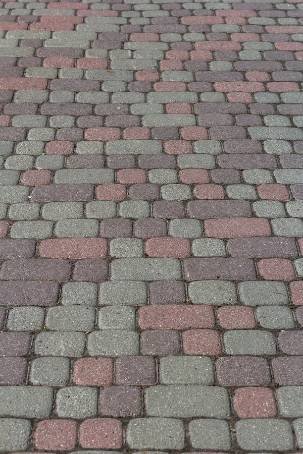 Paving Colored Concrete Tile Texture Background. Copy Space Stock Image ...