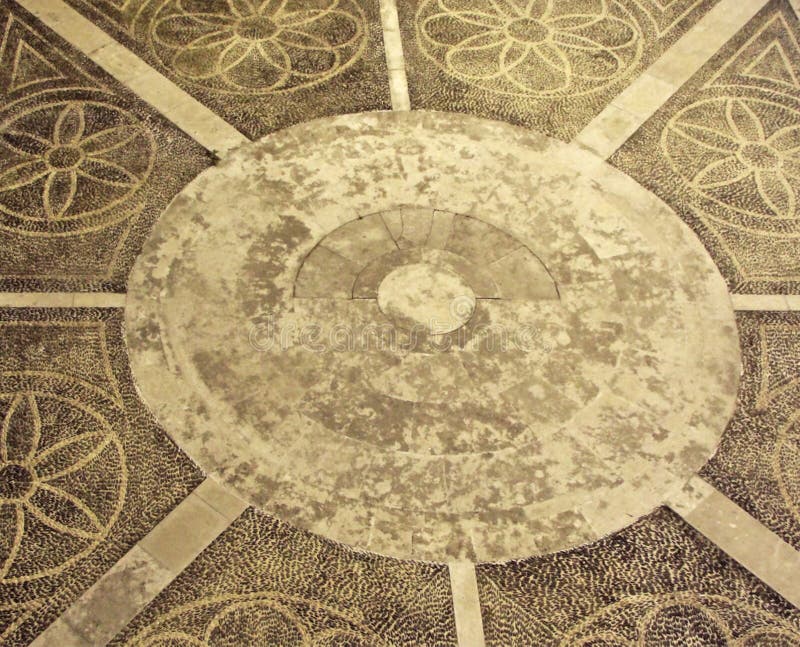 Paving of Earth Colour and Geometric Figures in Perspective. Texture of ...