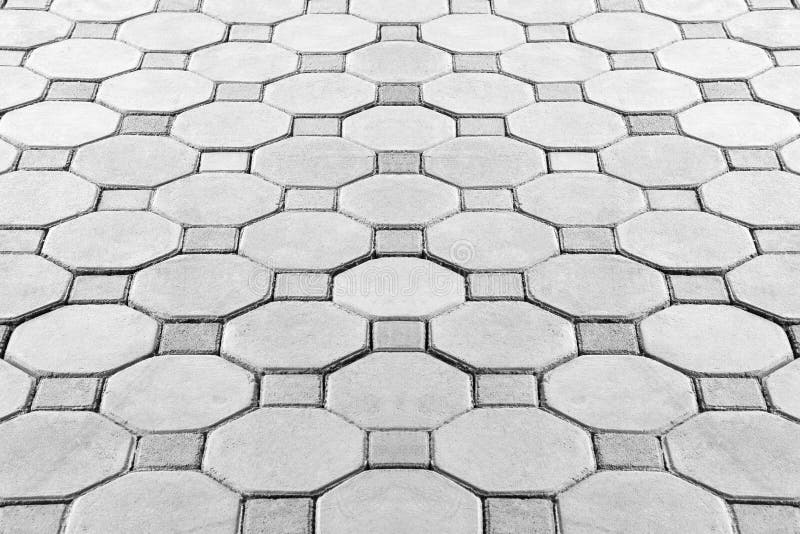 Paving Hexagon Brick Walkway Stock Image - Image of pave, footpath ...