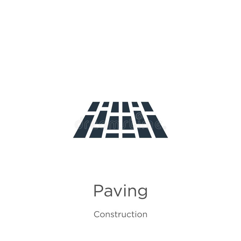 Paving Icon Vector. Trendy Flat Paving Icon from Construction ...