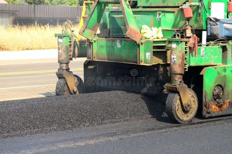 Paving Machine stock photo. Image of road, residential - 52082232