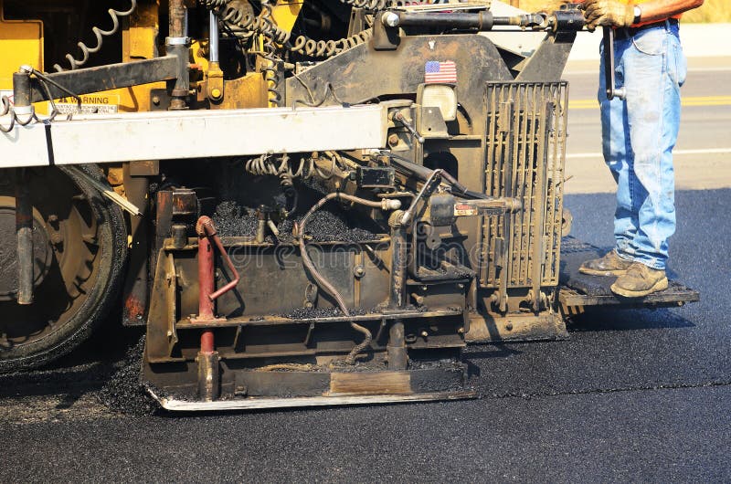 Paving Machine stock photo. Image of truck, bottom, machine - 52082794