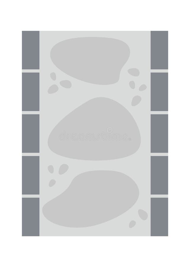 Paving Path Flat Icon Architectural and Landscape Elements Stock Vector ...