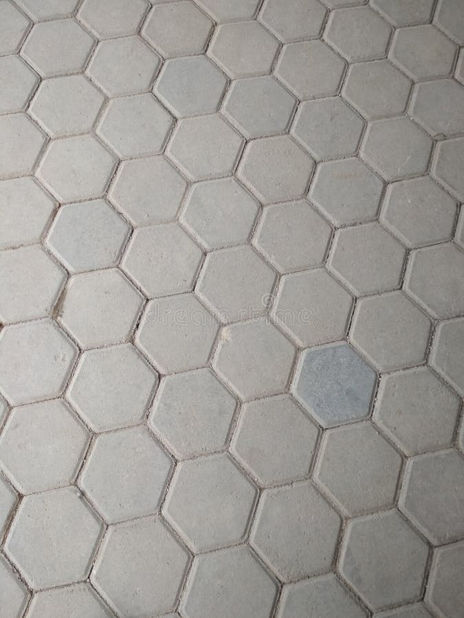 Gray Paving Roads in Hexagonal-shaped Stock Image - Image of ...