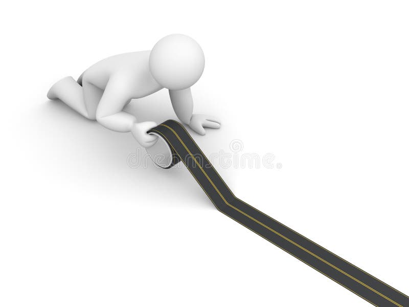 Free Clipart Of Paving A Road