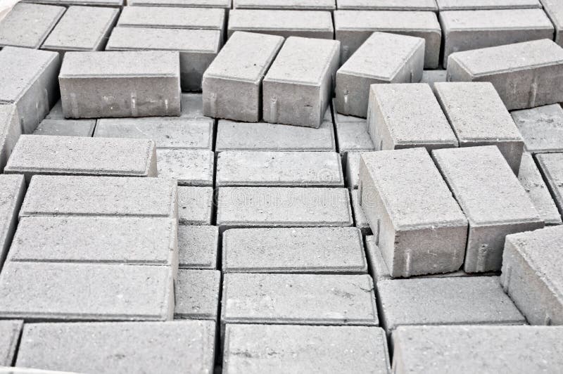 Paving Sidewalks Gray Stone Blocks Stock Photo - Image of table ...