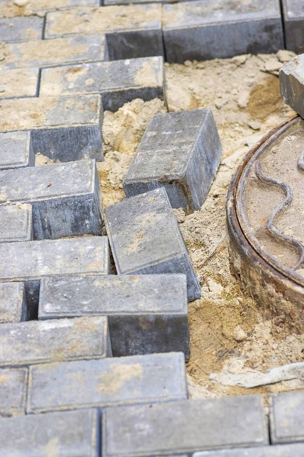 Paving slab close-up stock image. Image of grey, paving - 103922571