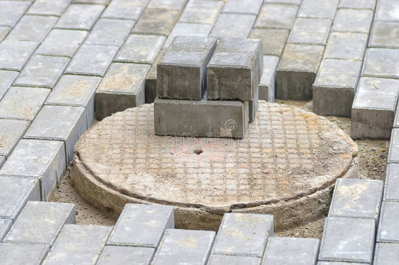 Paving slab close-up stock image. Image of street, material - 103923453
