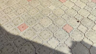 Paving Slabs. Background, Texture. Patterned Paving Slabs in Sunlight ...