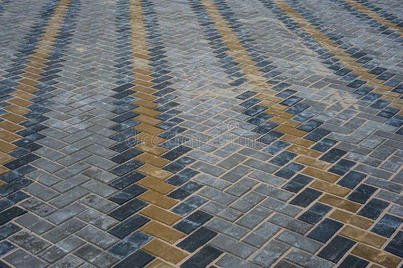 Paving Slabs of Different Colors and Shapes.Texture of Different ...
