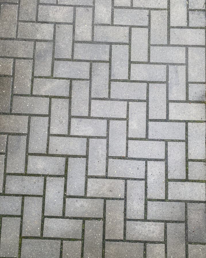 Paving Slabs after Heavy Rain, Gray in Color. Background Stock Image ...