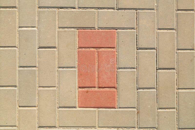 Paving Slabs Pink Red Geometric Pattern Texture Close-up Stock Image ...