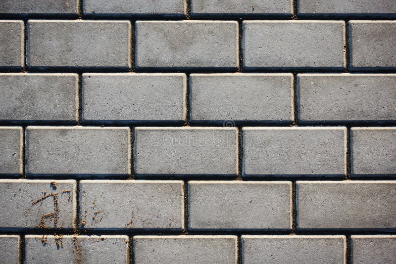 Paving Slabs of Rectangular Brick. Texture of Concrete Blocks Stock ...