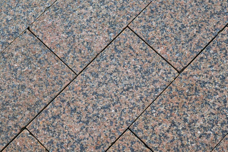 Paving Slabs and Rough Granite of Rectangular Shape. Stock Image ...
