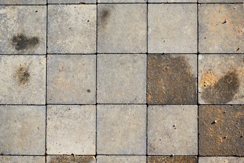 Paving Slabs of Square Brick. Texture of Concrete Blocks Stock Photo ...