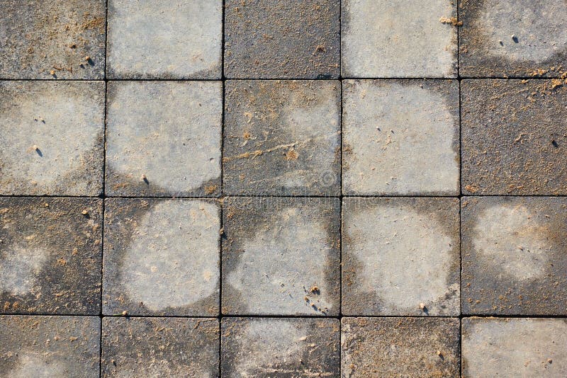 Paving Slabs of Square Brick. Texture of Concrete Blocks Stock Image ...