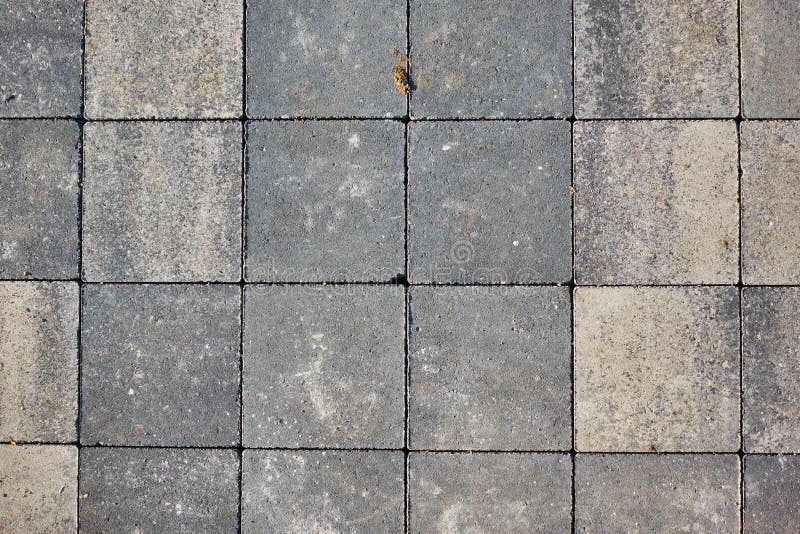 Paving Slabs of Square Brick. Texture of Concrete Blocks Stock Photo ...