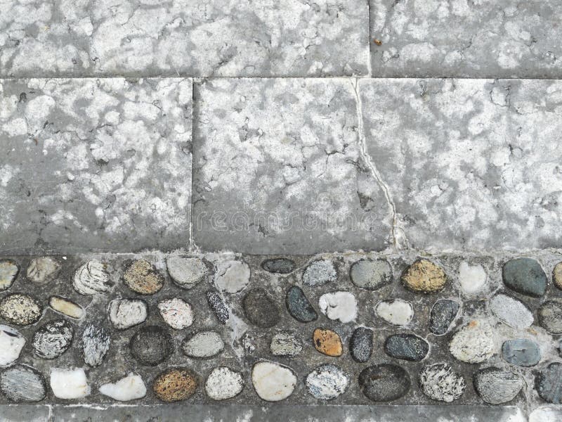 Paving Stone and Pebbles Pavement Stock Photo - Image of background ...