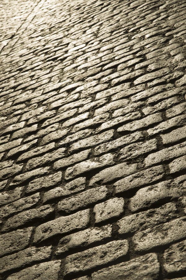 Paving Stone at Sunset Light Stock Image - Image of texture, stone ...