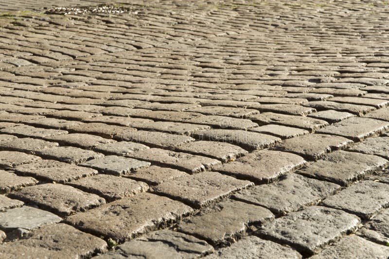 Paving Stone at Sunset Light Stock Image - Image of city, cobble: 40379485