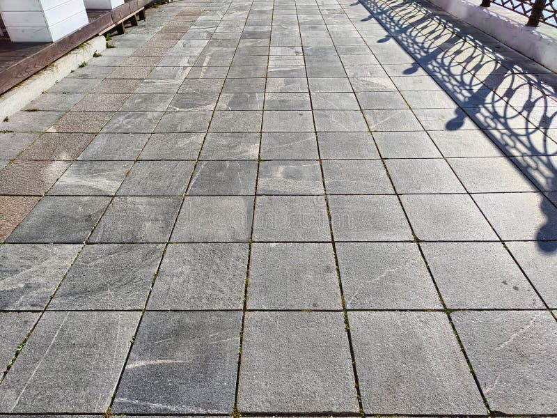 Paving Stone Tiles of Square and Rectangular Shape of Gray in ...
