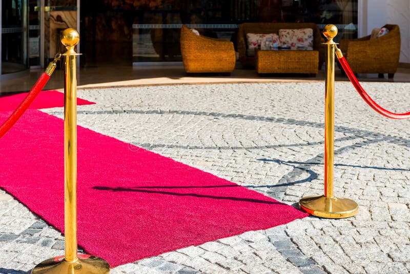 Paving Stones and Red Carpet Stock Photo - Image of palace, entrance ...