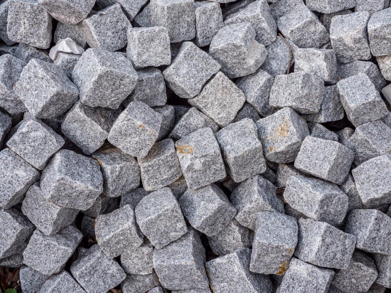 Paving Stones Road Construction Texture Stock Photo - Image of paving ...