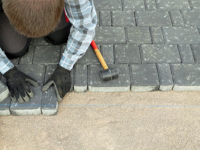 Paving work stock photo. Image of work, industrial, installing - 34809564