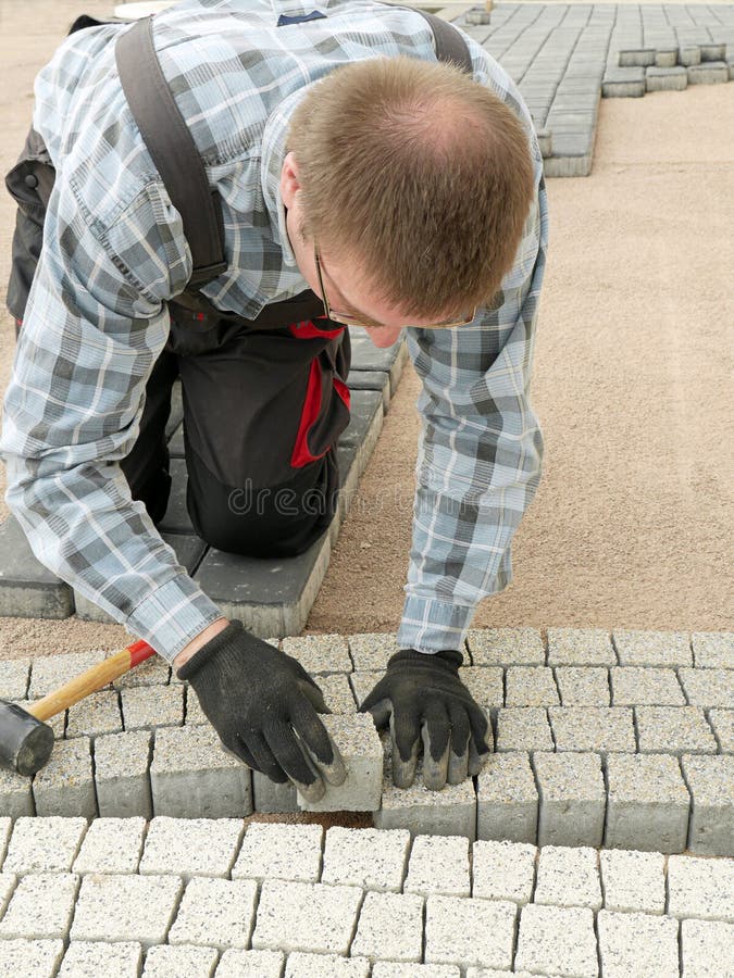 Paving work stock photo. Image of ground, trade, surface - 36584230
