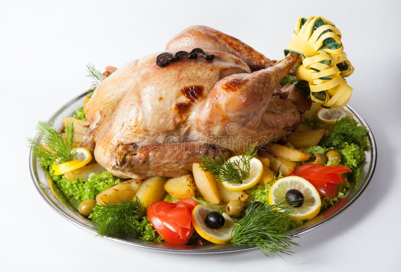 Pavo cocido conjunto imagen de archivo. Imagen de revuelto - 71547187